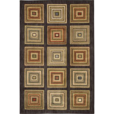 Mohawk Radiant Square Rug - 63" x 94"- Dusty Black - Sam's Club
