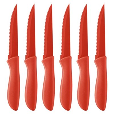 6PC RED STEAK KNIVES CERAMIC COATED - Sam's Club