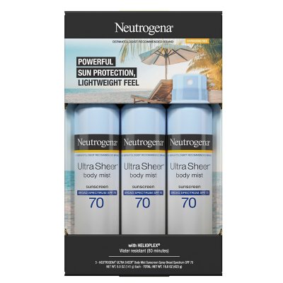 Click here for Neutrogena Ultra Sheer Body Mist Sunscreen Spray... prices