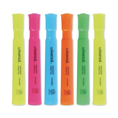 Click here for Universal Desk Highlighter  Chisel Tip  Assorted C... prices