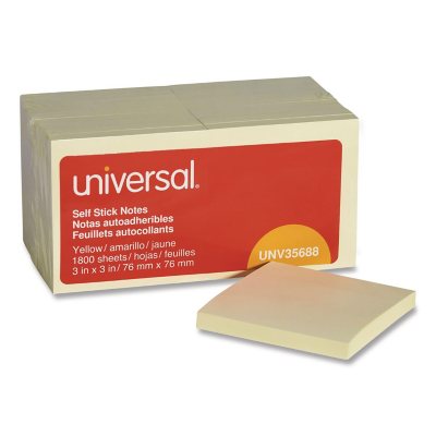 Click here for Universal Standard Self-Stick Notes  3 x 3  Yellow... prices