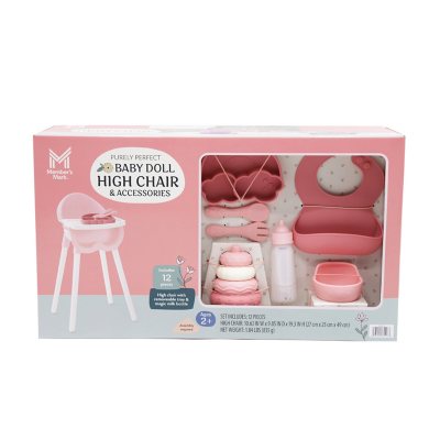 Click here for Members Mark Baby Doll MealTime Set with Feeding H... prices