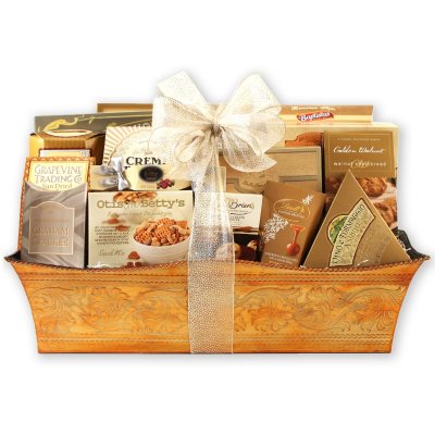 HOUDINI GIFT BASKET RECT- GOLD BASKET - Sam's Club
