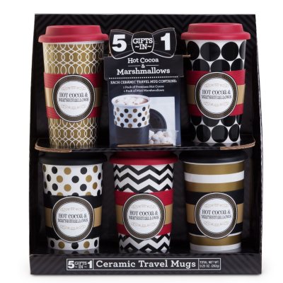 5 Gifts In 1 Ceramic Travel Mug Set - Sam's Club