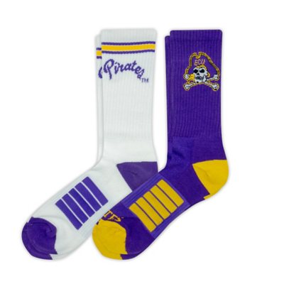 East Carolina Pirates Adult 2-Pack Crew Socks - Sam's Club