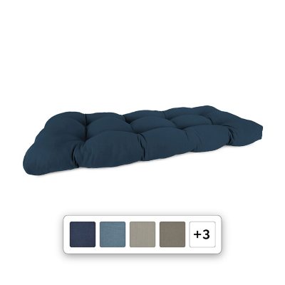 Click here for Sunbrella 44 x 18 Outdoor Wicker Settee Bench Cush... prices