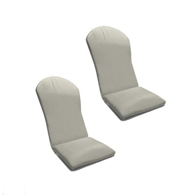 Sunbrella 19.5 x 49.5 Outdoor Keter Adirondack Chair Cushion  Set of 2:- McHusk Stone