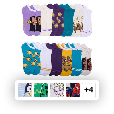 Character Girls 12-Pack No-Show Sock - Sam's Club
