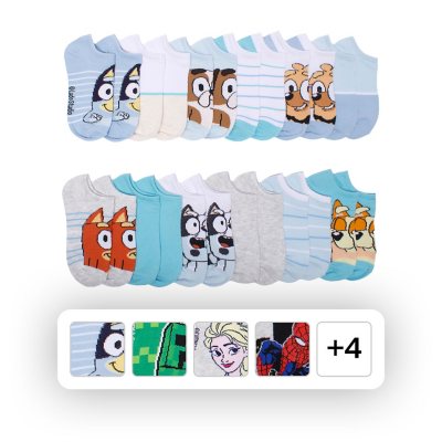 Character Kids 12-Pack No Show Sock - Sam's Club