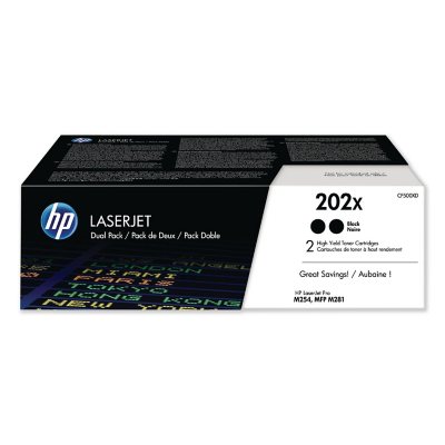 Click here for HP 202X  2-Pack High Yield Black Original LaserJet... prices