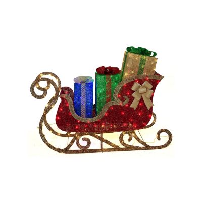 Member's Mark 54'' Pre-Lit Glittering Sleigh with Twinkle Effect - Sam ...