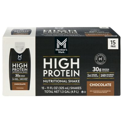 Member's Mark 30g High Protein Nutritional Shake, Chocolate 11 fl. oz ...