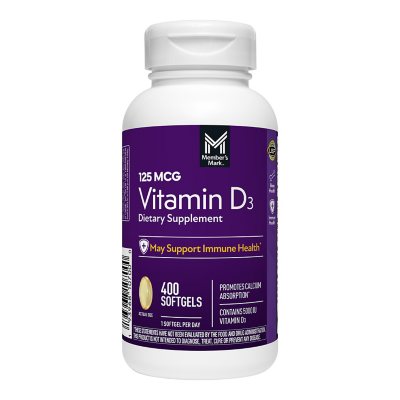 Click here for Members Mark Vitamin D3 Softgels  125 mcg  400 ct. prices