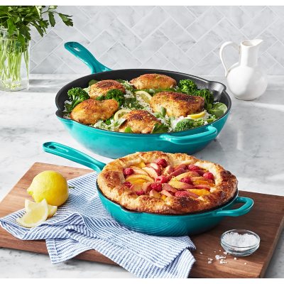 Click here for Members Mark 2-Piece Enamel Cast Iron Skillet Set... prices