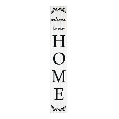 Member's Mark Distressed White 6' 'Welcome to our Home' Entry-Way Sign ...