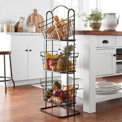 Member's Mark Floor Standing 3-Tier Wire Basket Stand - Sam's Club