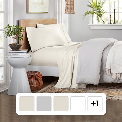 Click here for Members Mark Organic Cotton Sheet Set-Twin -Delica... prices