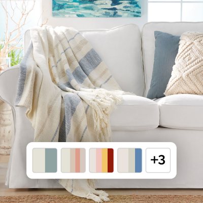 Click here for Members Mark Woven Cotton Throw with Tassel  60 x... prices