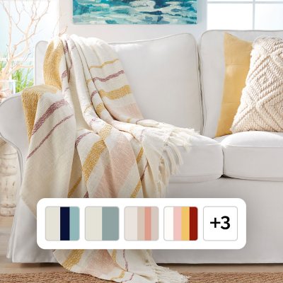 Click here for Members Mark Woven Cotton Throw with Tassel  60 x... prices