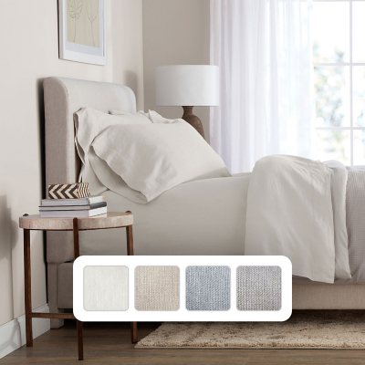 Member's Mark European Flax Linen Sheet Set, Choose Size and Color ...