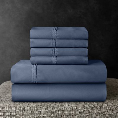 Click here for Members Mark 700TC Sheet Set:- Washed Indigo  Spli... prices