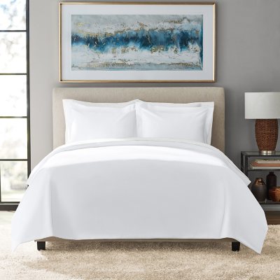 Click here for Members Mark 700TC Queen Duvet Set  Solid-Artic Wh... prices