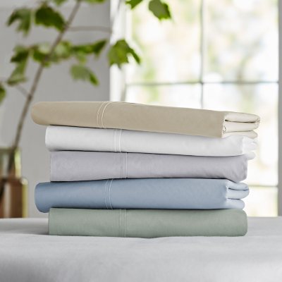 Click here for Members Mark 400TC Percale Cotton Sheet Set (Assor... prices