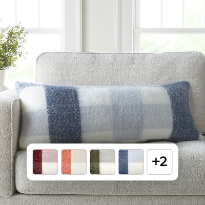 Members Mark Decorative Pillow  14 x 36-Blue:- Blue