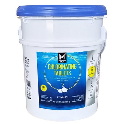 Member's Mark 99% Pure Chlorine Tablets, 40 lbs - Sam's Club