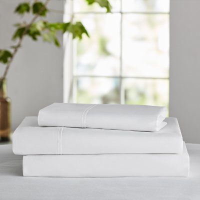 Click here for Members Mark 400TC Percale Cotton Sheet Set (Assor... prices