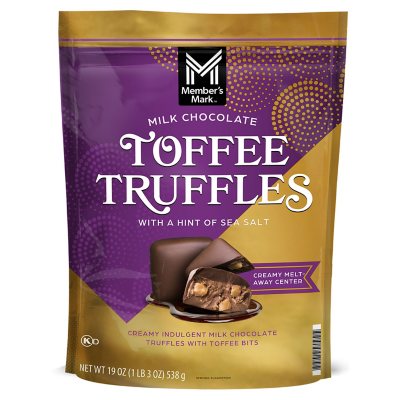 Members Mark Milk Chocolate Toffee Truffle with Sea Salt 19 oz.