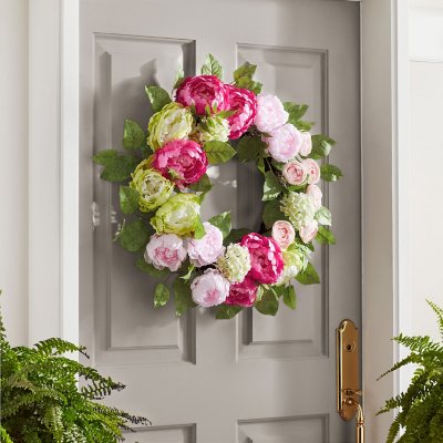 Member's Mark 26" Spring Wreath (Peony) - Sam's Club