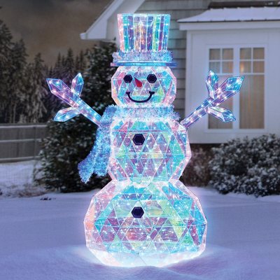 Member's Mark 6' Pre-Lit Prismatic Snowman - Sam's Club