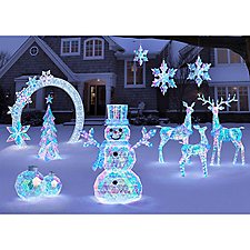 Member's Mark 8' Pre-Lit Arch with Prismatic Snowflakes - Sam's Club