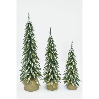 Sams Artificial Christmas Trees Christmas Tree With Lights In Tin Pot