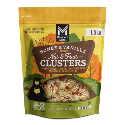 Member's Mark Honey Vanilla Nut and Fruit Clusters, 24 oz. - Sam's Club
