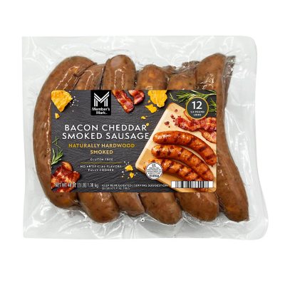 Member's Mark Bacon Cheddar Smoked Sausage, 12 ct. - Sam's Club