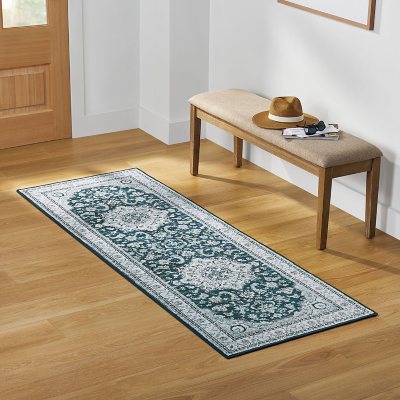 Click here for Members Mark Everwash Washable Accent Rug:- Blue T... prices