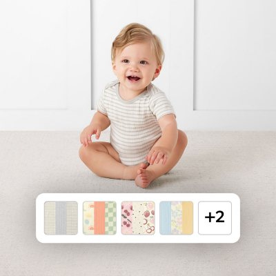 Click here for Members Mark Baby 5-Pack Organic Cotton Bodysuit C... prices