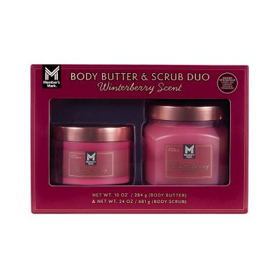 Member's Mark Winterberry Scent Body Butter and Scrub Set - Sam's Club