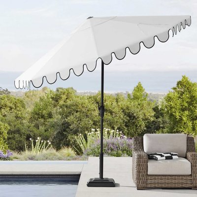 Click here for Members Mark 10 Scalloped Market Umbrella:- White prices