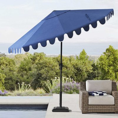 Click here for Members Mark 10 Scalloped Market Umbrella:- Navy prices