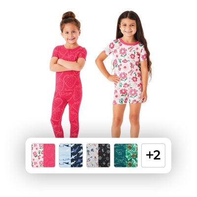Member's Mark Girls 4-Piece Organic Cotton Pajamas - Sam's Club