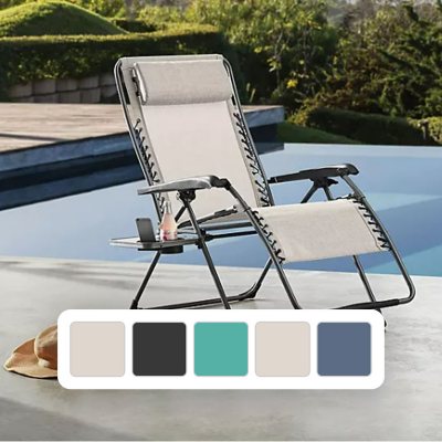 Member s Mark Extra Large Anti Gravity Chair Set of 2 Black