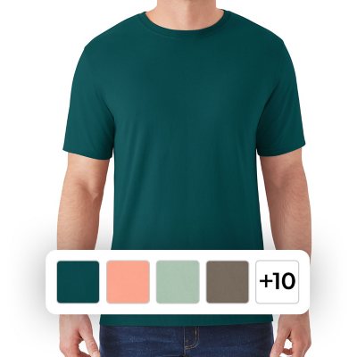 Click here for Members Mark Mens Essential Crew Tee:- Teal Taunt... prices
