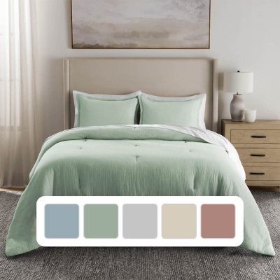 Click here for Members Mark 3-Piece Solid Gauze Comforter Set (As... prices