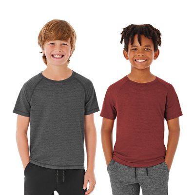 Click here for Members Mark Boys 2-Pack Active Tee Grey XXL 18:-... prices