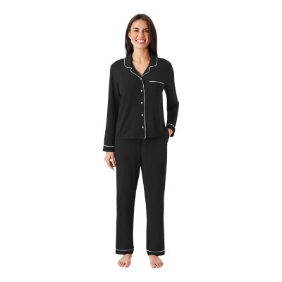 Click here for Members Mark Womens Notch Collar Pajama Set BlackX... prices