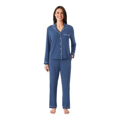 Click here for Members Mark Womens Notch Collar Pajama Set BlueM:... prices