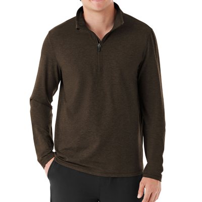 Click here for Members Mark Mens Favorite Soft Quarter Zip Brown... prices